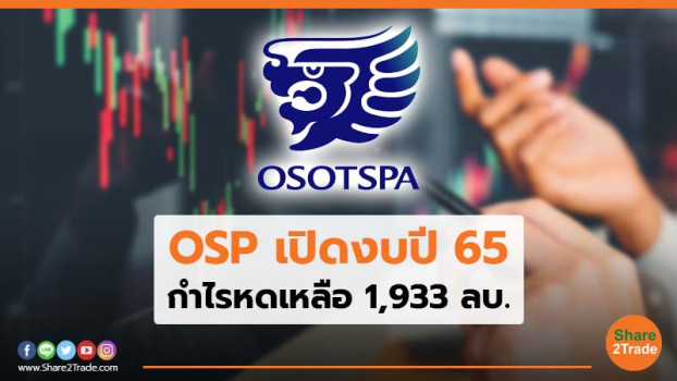 OSP เปิดงบปี 65 กำไรหดเหลือ 1,933 ลบ. | Share2Trade